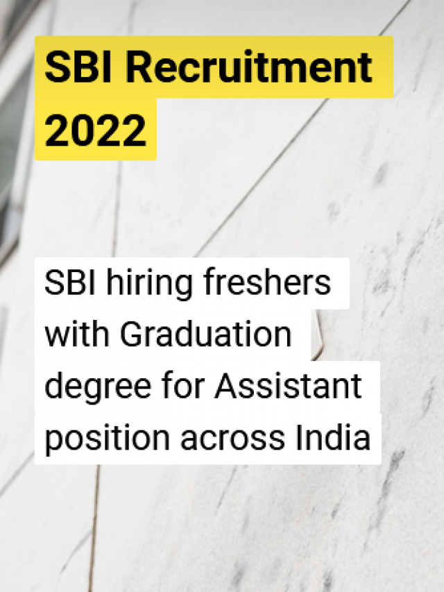 SBI Recruitment Job Notification 2022 - KickCharm